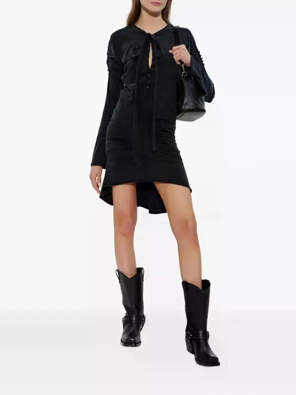 KNWLS Ruched Drawstring Dress