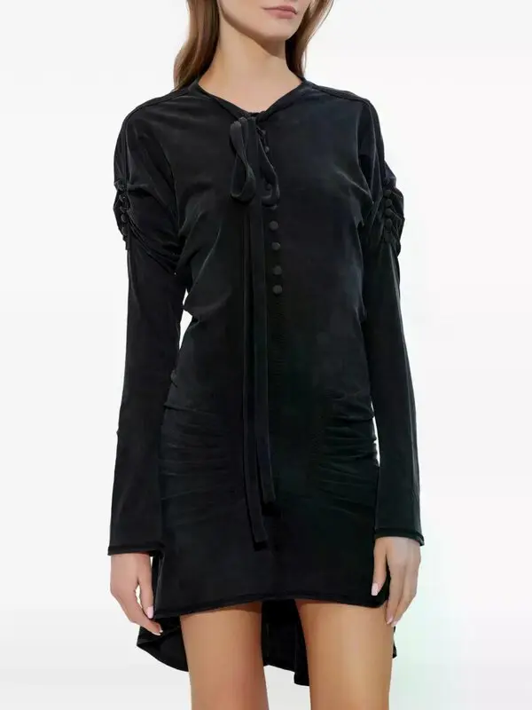 KNWLS Ruched Drawstring Dress