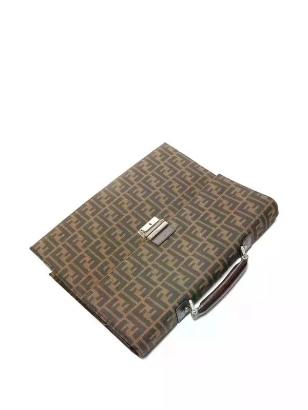Fendi 1990s Zucca Canvas Briefcase