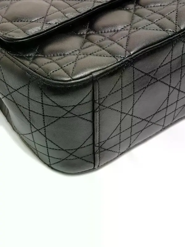Dior Cannage Shoulder Bag With Detachable Pouch