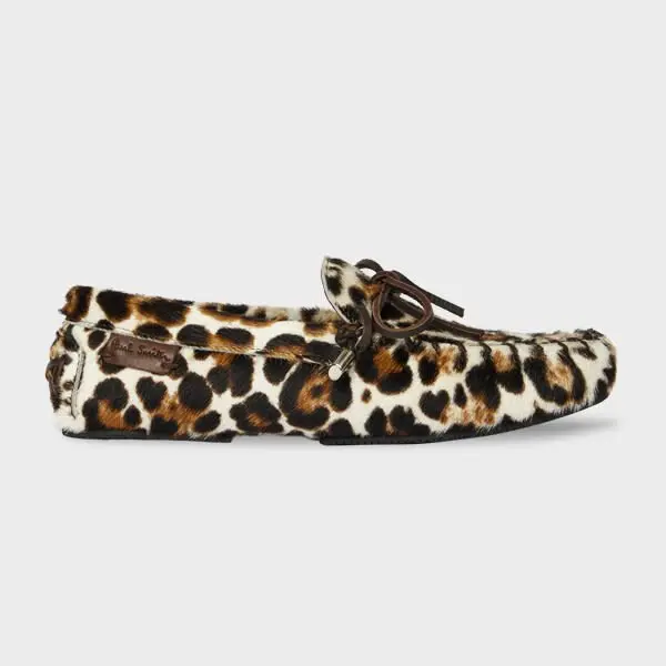 Paul Smith Sonna Leopard Print Moccasins - Brown