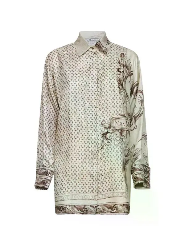 Max Mara Buttoned Printed Shirt