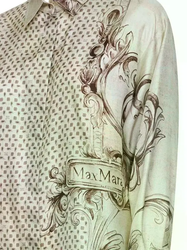 Max Mara Buttoned Printed Shirt