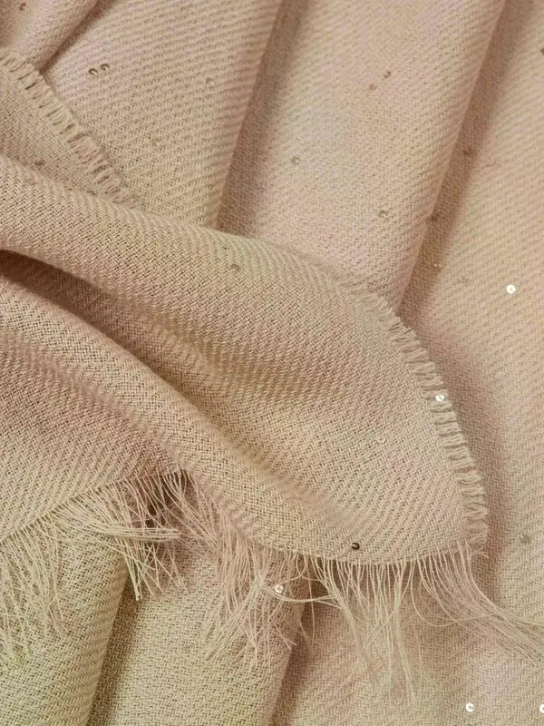 Peserico Sequin Fringed Scarf