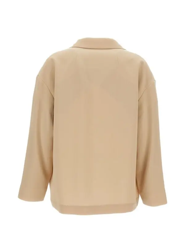 Alberto Biani Cady Single-breasted Jacket - Beige