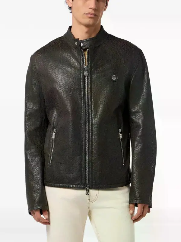 BILLIONAIRE Biker Leather Jacket