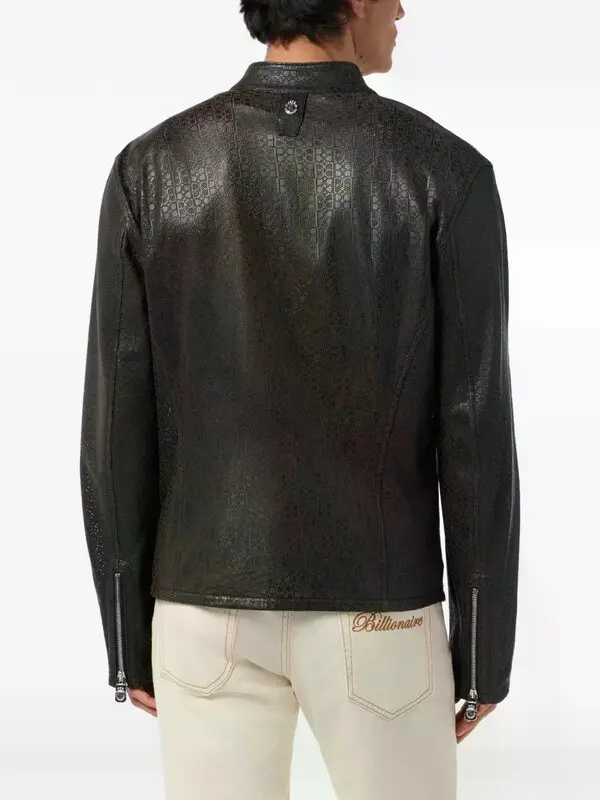 BILLIONAIRE Biker Leather Jacket
