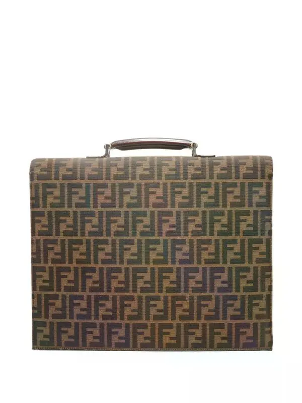 Fendi 1990s Zucca Canvas Briefcase