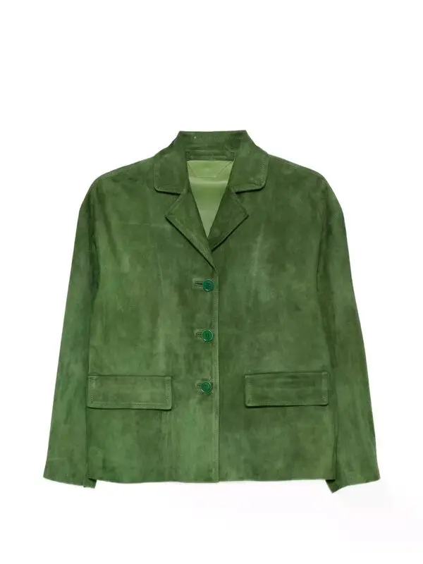 SALVATORE SANTORO Button Pocket Suede Jacket