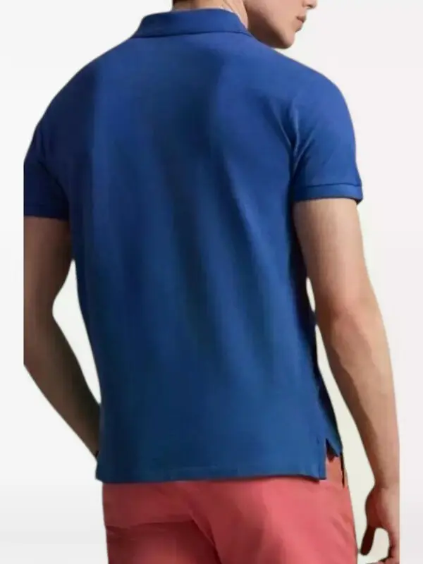 Polo Ralph Lauren Short-sleeve Logo-embroidered Polo Shirt - Blue