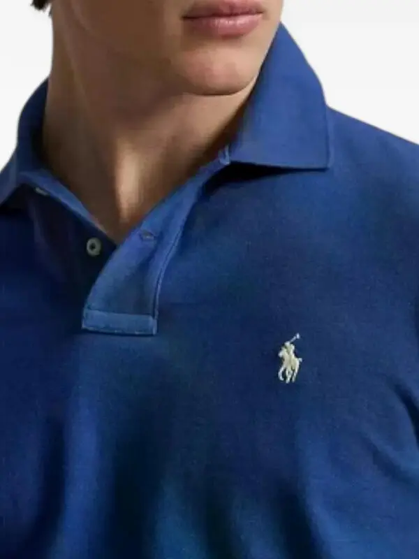 Polo Ralph Lauren Short-sleeve Logo-embroidered Polo Shirt - Blue