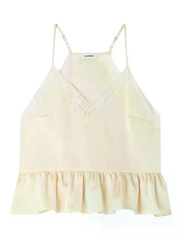 Sandro Lace-trim Top