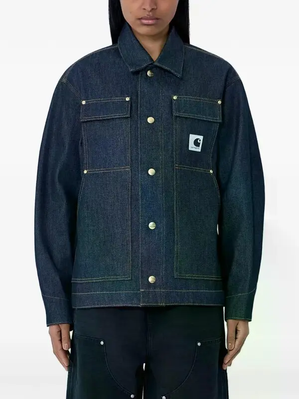 Carhartt Work In Progress Button Patch Pocket Denim Jacket