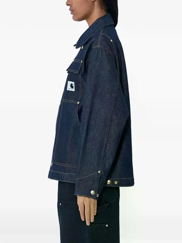 Carhartt Work In Progress Button Patch Pocket Denim Jacket