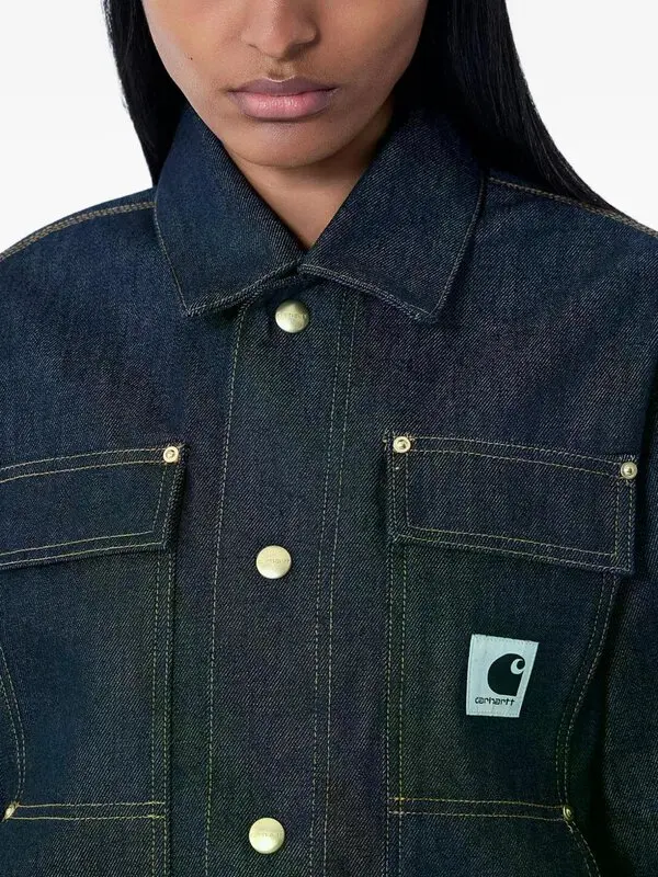 Carhartt Work In Progress Button Patch Pocket Denim Jacket