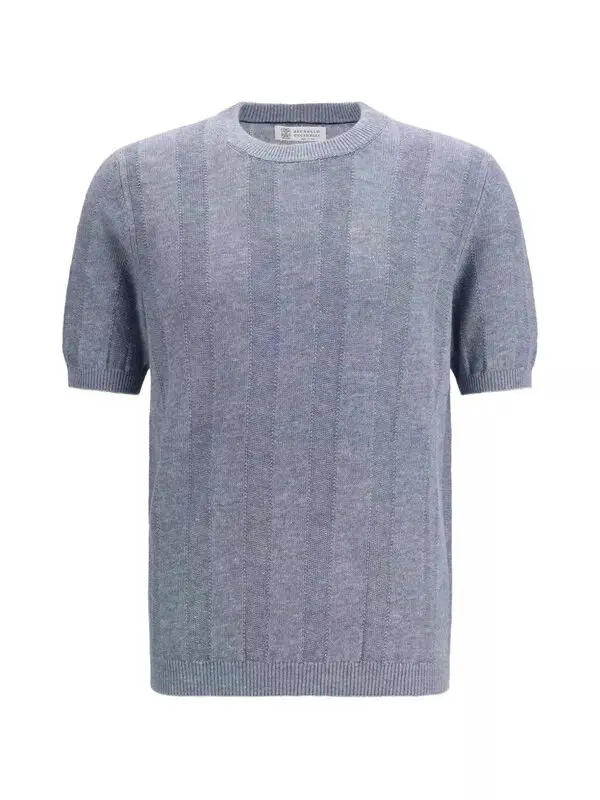 Brunello Cucinelli Short Sleeve Crew Neck Jumper
