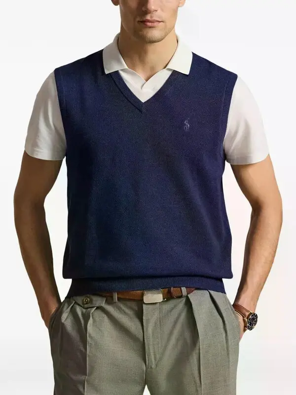Rlx Ralph Lauren Knitted V-neck Vest