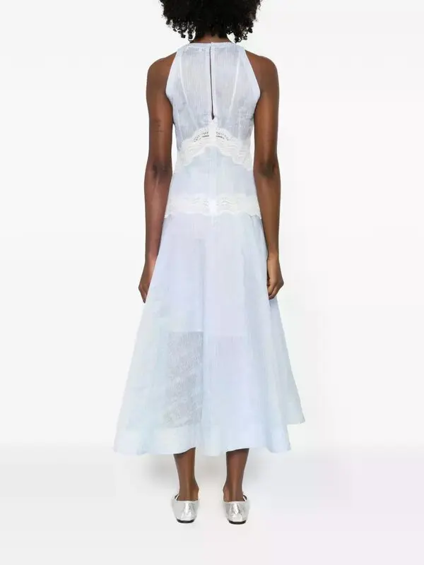 Sandro Lace Trimmed Maxi Dress