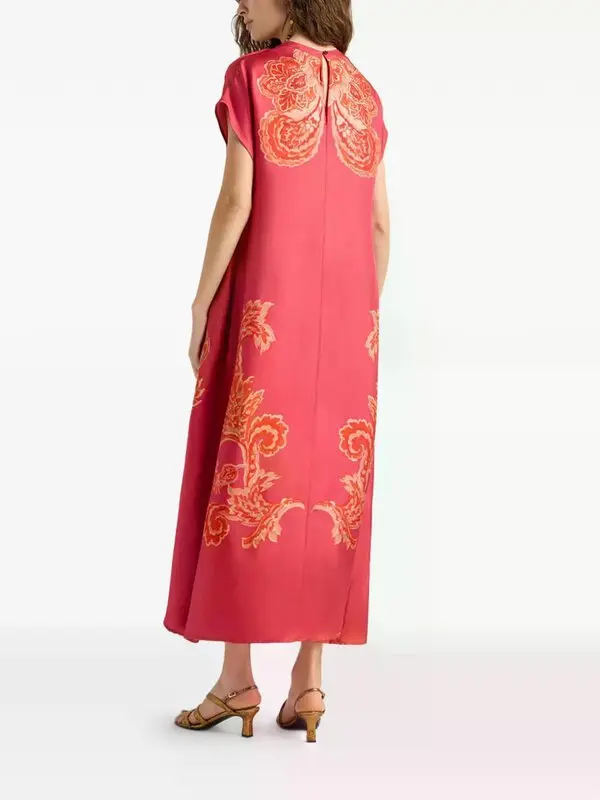 Momoni Printed Kimono Sleeve Dress