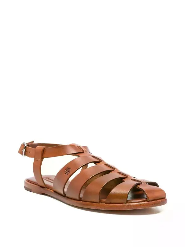 Dragon Diffusion Woven Buckle-fastening Sandals
