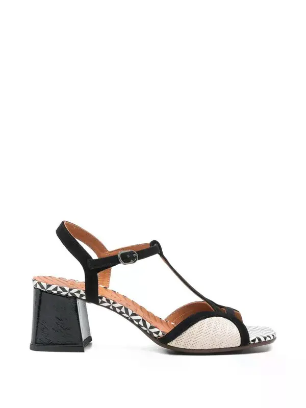 Chie Mihara Patterned T-strap Sandals