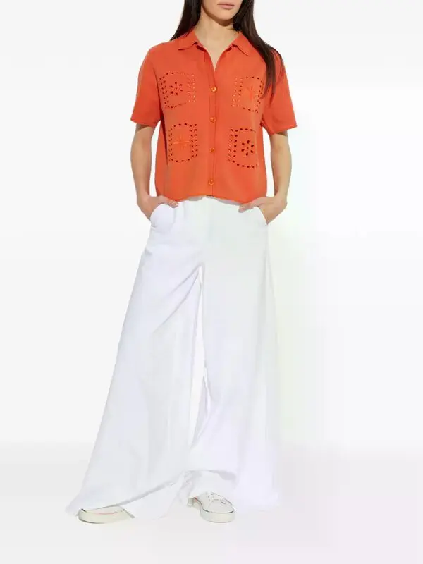 Paul Smith Broderie-anglaise Shirt - Orange