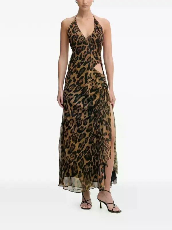 Bardot Cyrel Leopard-print Maxi Dress