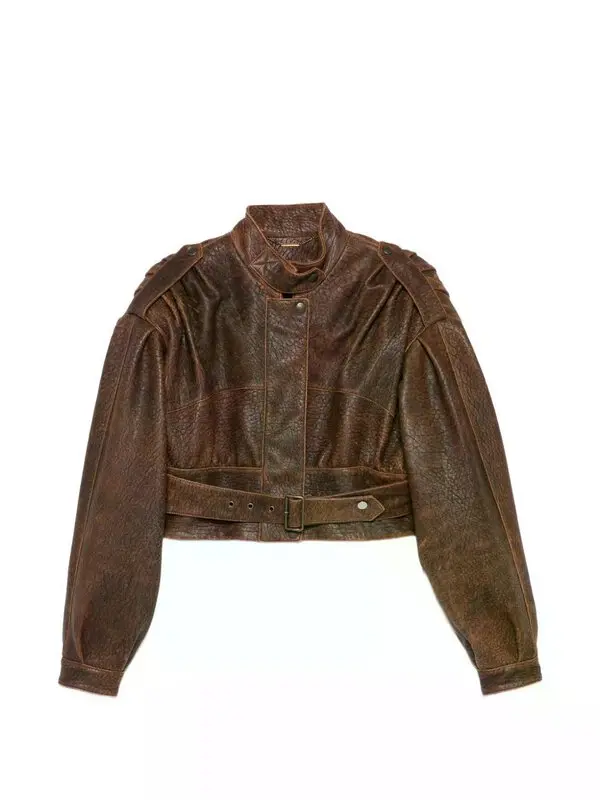 Chloé Belted Leather Jacket
