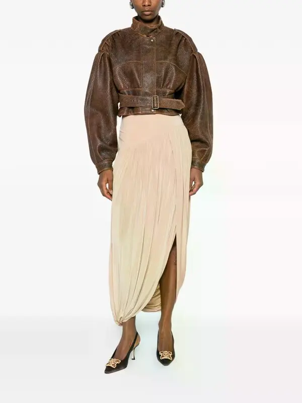 Chloé Belted Leather Jacket