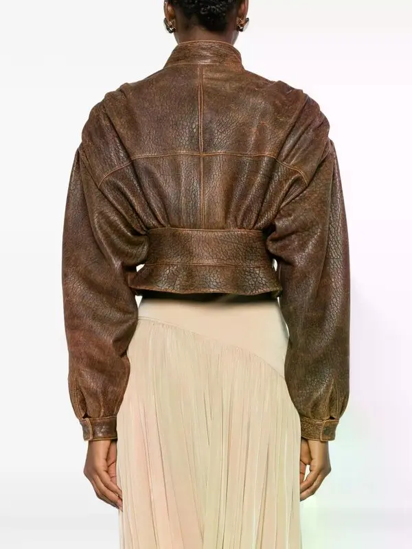 Chloé Belted Leather Jacket