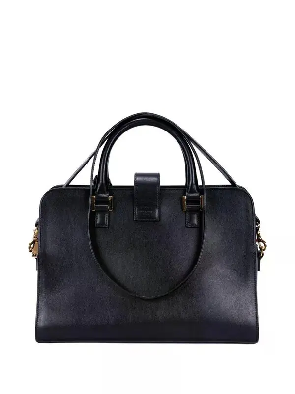 Saint Laurent Baby Cabas Leather Tote - Black