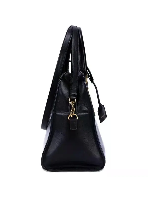 Saint Laurent Baby Cabas Leather Tote - Black
