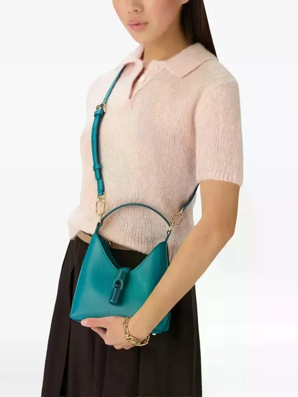 Furla Mini Tote Bag With Cylindrical Hardware - Blue