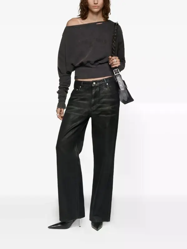 MISBHV Austin Coated Straight-leg Jeans