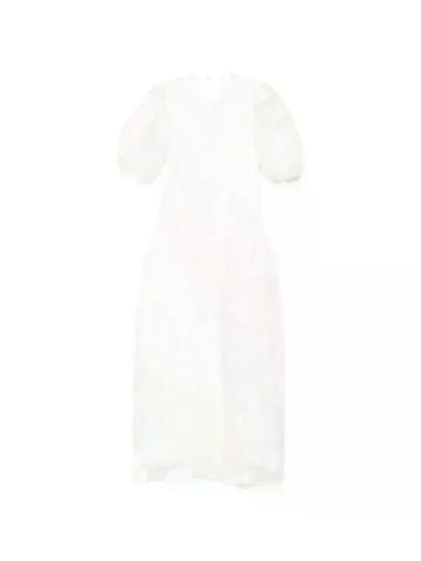Cecilie Bahnsen Lola Organza Dress - White
