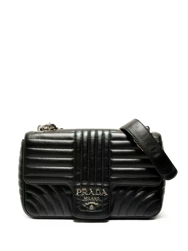 Prada 2010s Diagramme Shoulder Bag