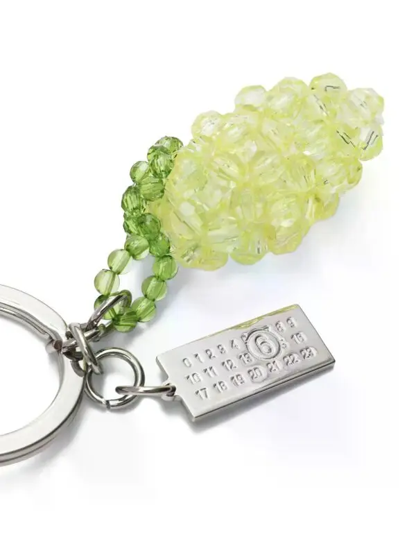 MAISON MARGIELA Lemon-shape Beaded Keyring