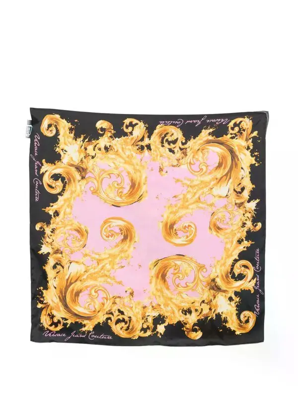 Versace Barocco-print Scarf - Black
