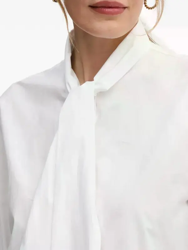 OUI Tie Neck Blouse