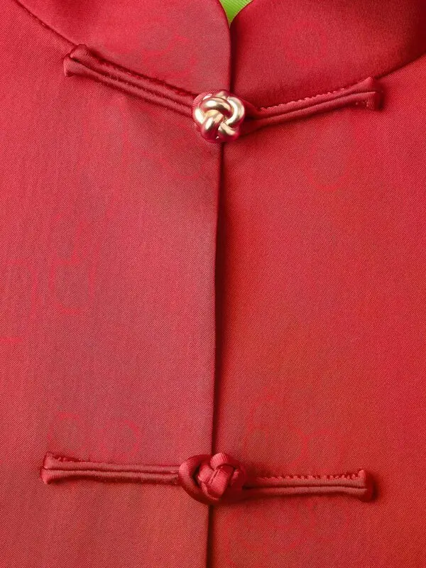 Shanghai Tang Satin Knot Jacket - Red