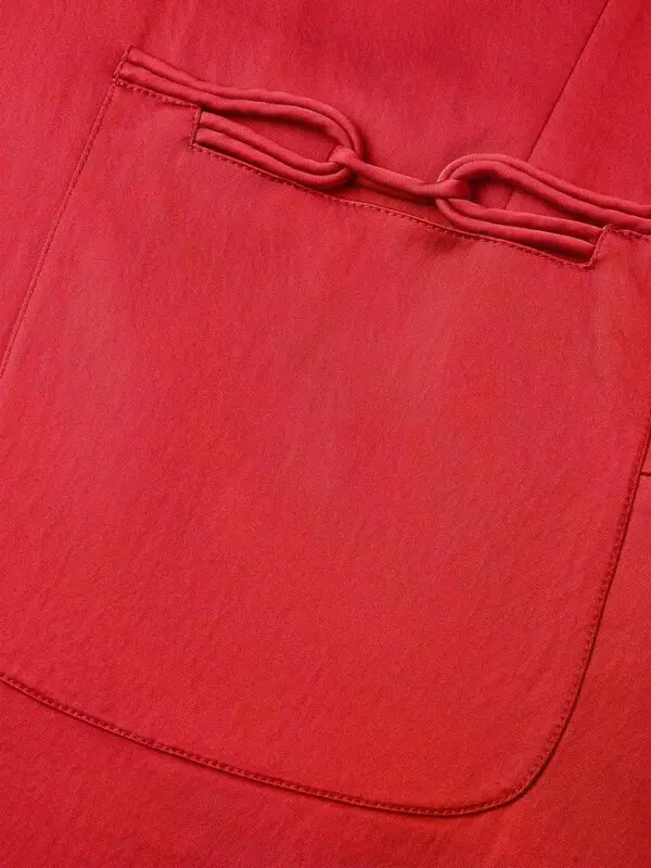 Shanghai Tang Satin Knot Jacket - Red