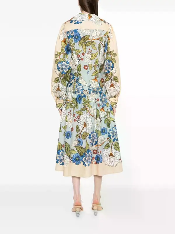 Farm Rio Sand Garden Midi Dress