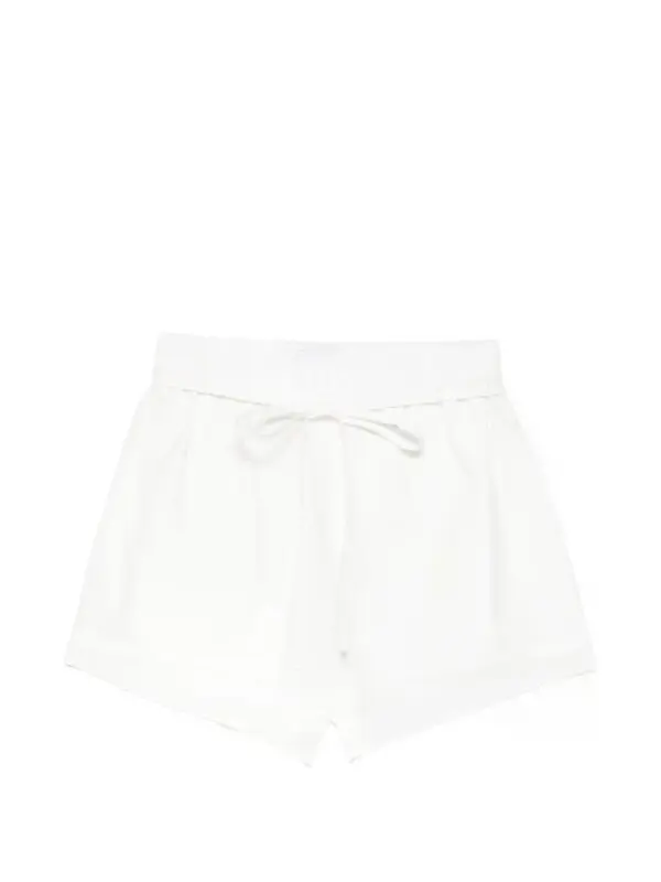 Bondi Born Drawstring Cotton Shorts - White