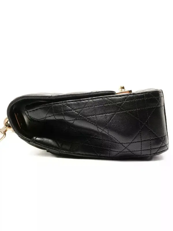 Dior Canage Flap Shoulder Bag - Black