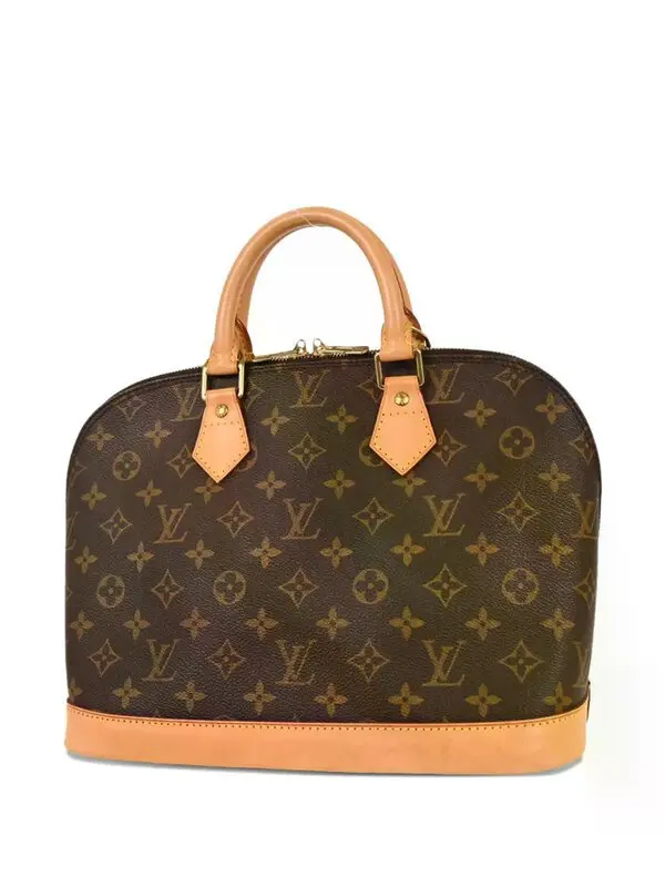 LOUIS VUITTON 1998 Alma Monogram Tote - Brown