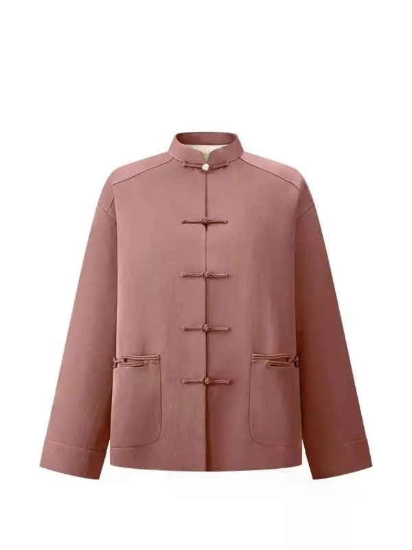 Shanghai Tang Knot Satin Tang Jacket - Pink