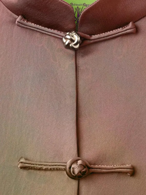 Shanghai Tang Knot Satin Tang Jacket - Pink