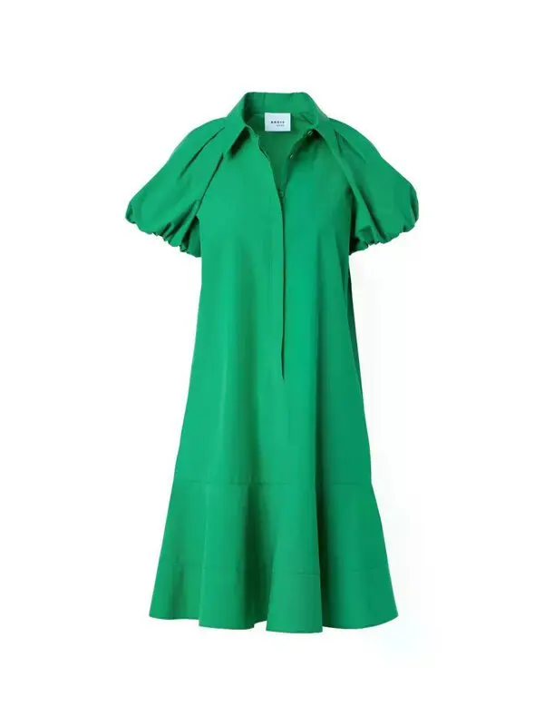 Akris Short-sleeve Midi Dress