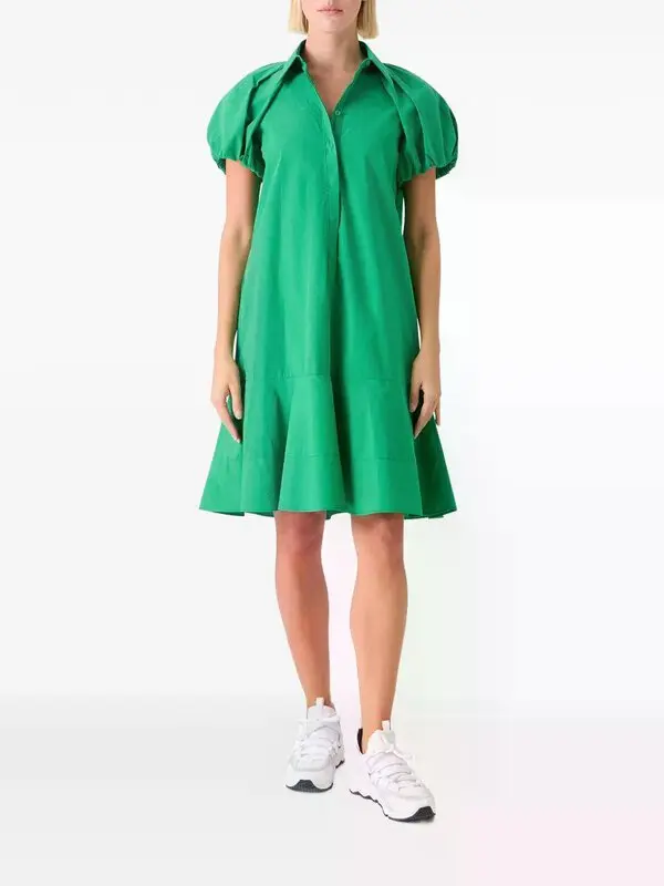 Akris Short-sleeve Midi Dress