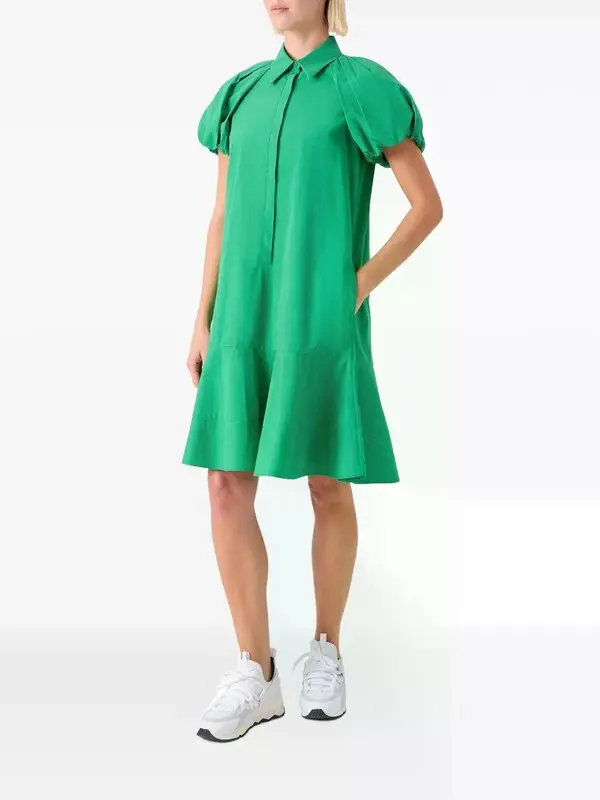 Akris Short-sleeve Midi Dress